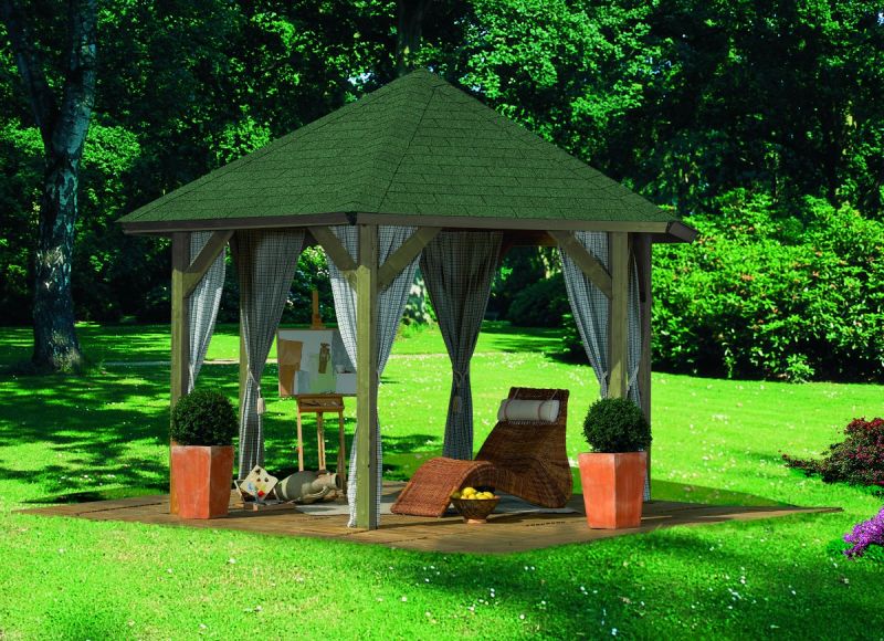 Dein Garten-Pavillon als idyllische Sitzplatz-Überdachung